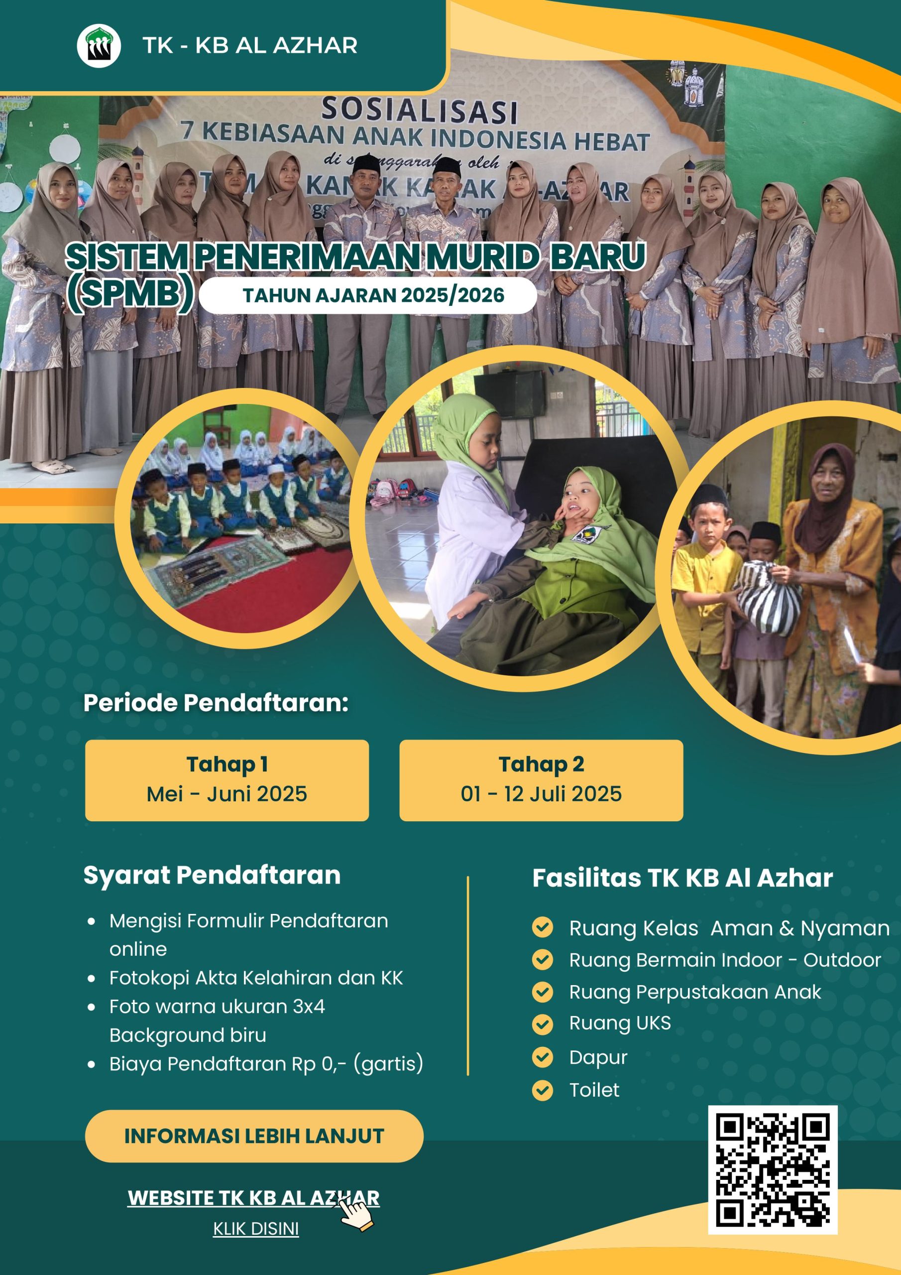 SISTEM PENERIMAAN MURID BARU (SPMB) TK -KB AL AZHAR TAHUN AJARAN 2025-2026 – TK AL-AZHAR Panggung